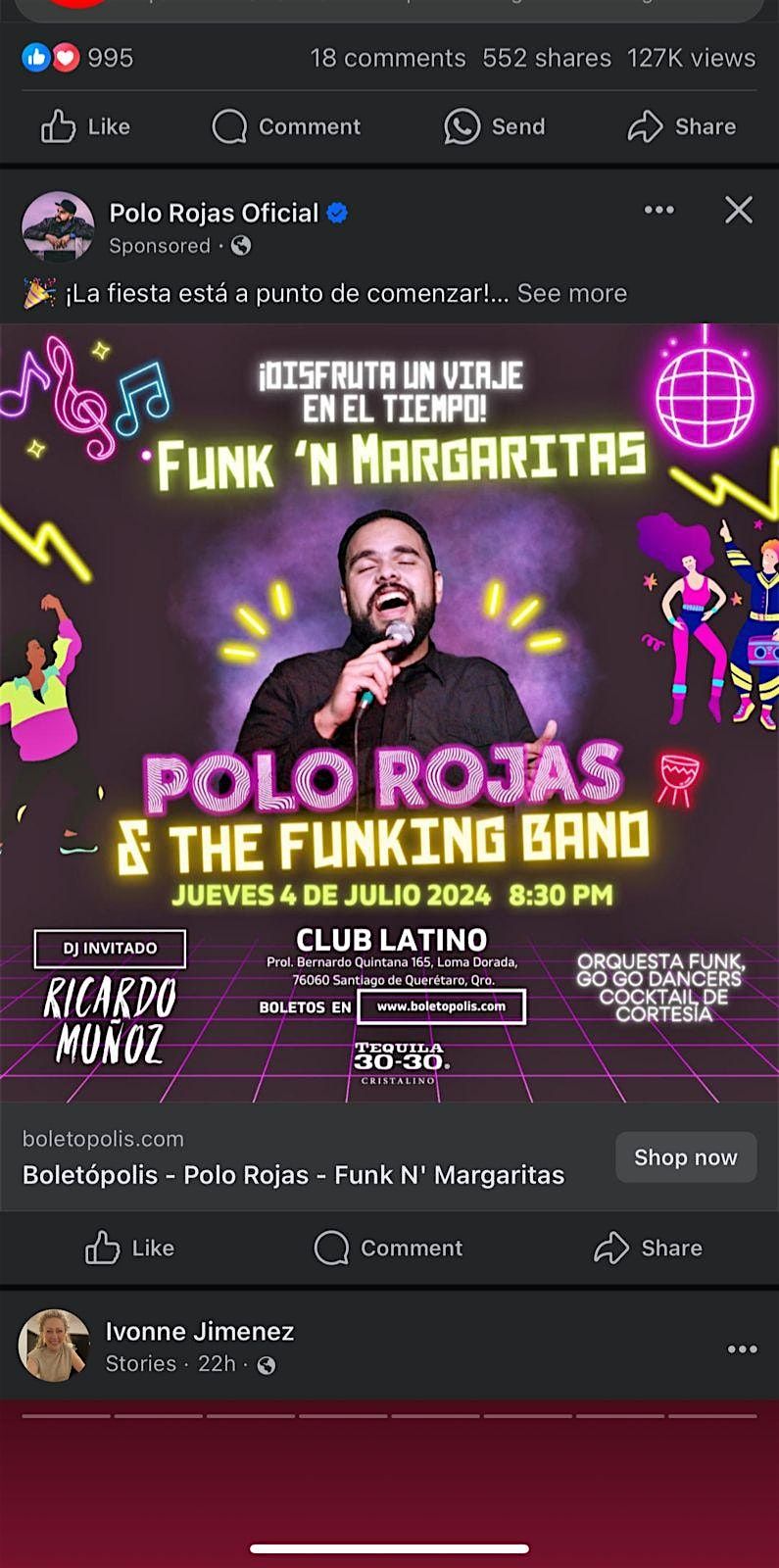 POLO ROJAS - FUNK N MARGARITAS, Club Latino, Santiago de Querétaro, 4 ...