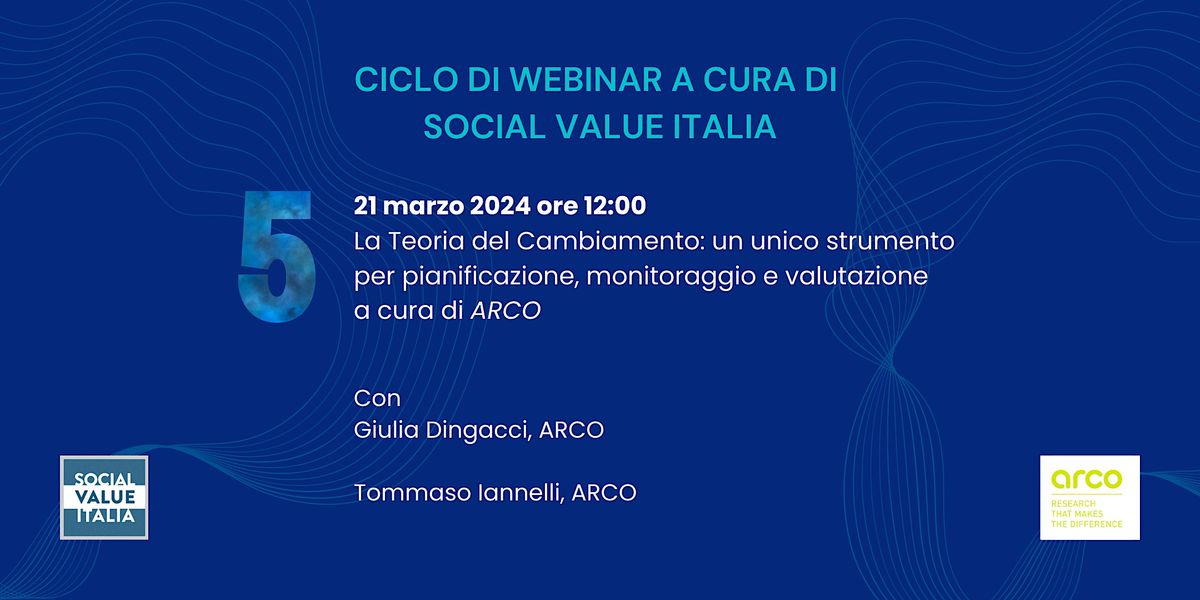 La Teoria del Cambiamento, March 21 2024 | Online Event | AllEvents