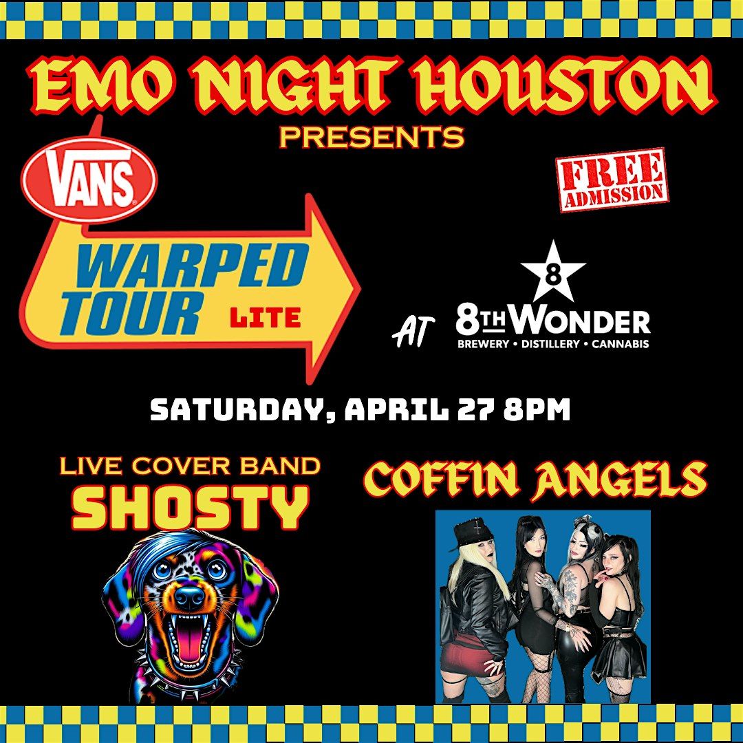EMO Night at 8th Wonder, 8th Wonder Brewery, Dallas Street, Houston, TX, USA, 27 April 2024 ...