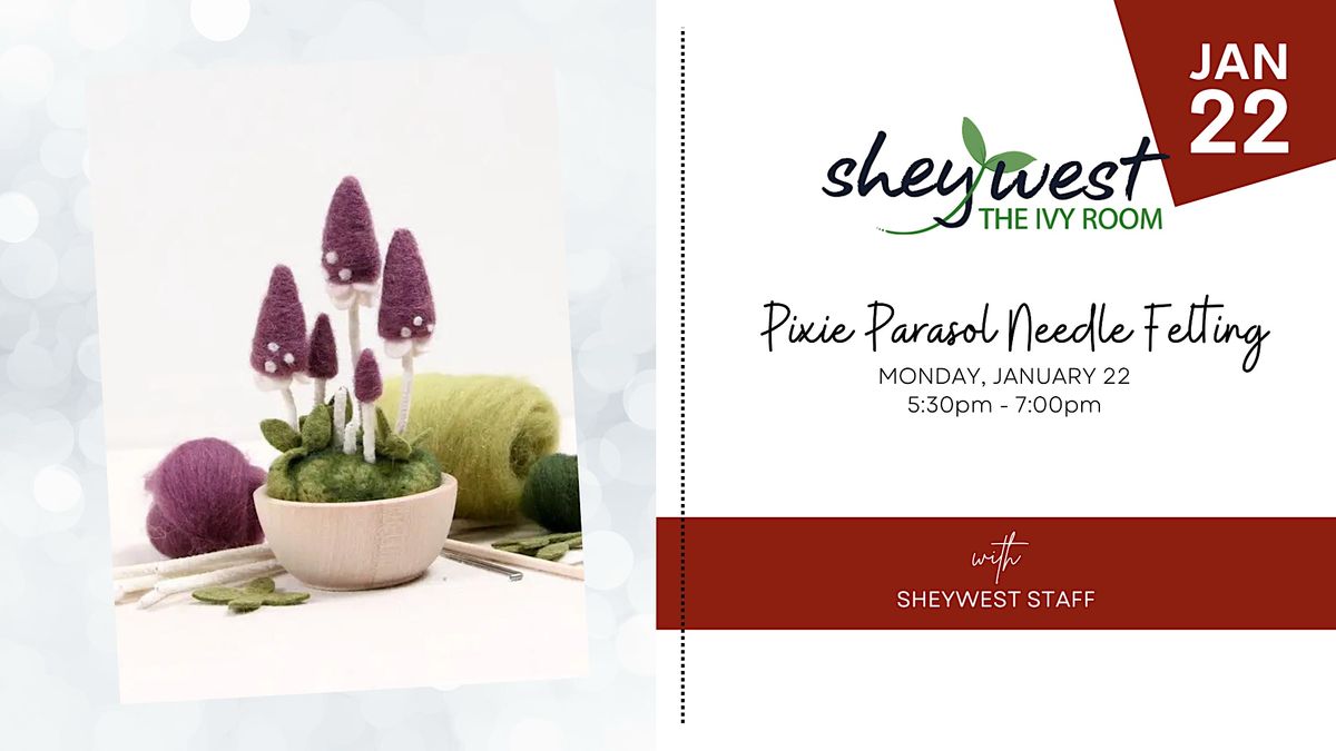 Pixie Parasol Needle Felting, SheyWest, West Fargo, 22 January 2024 ...