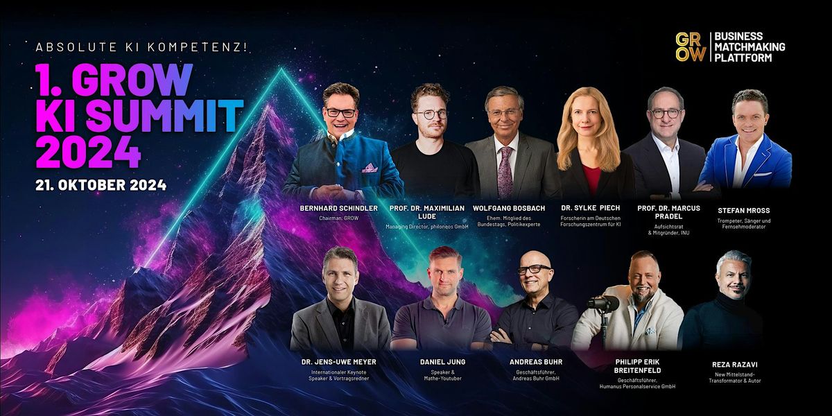 1. GROW KI SUMMIT 2024, Messe Düsseldorf GmbH, 21 October 2024 ...