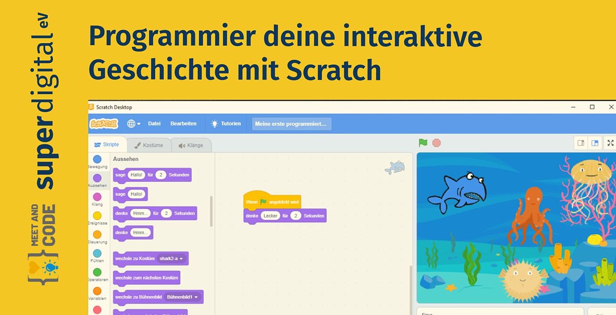 Programmier deine eigene interaktive Geschichte mit Scratch, October 28 ...