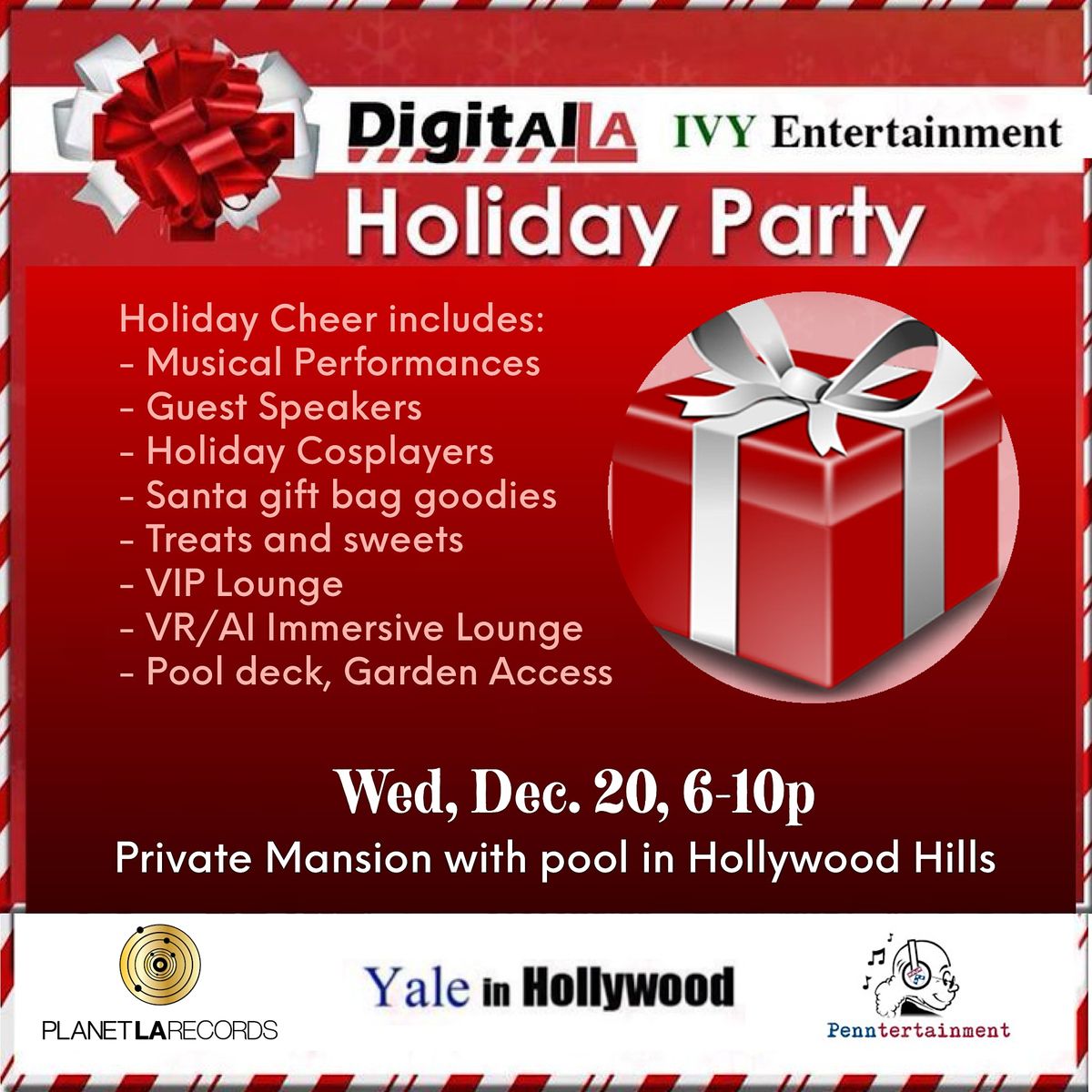 Digital LA - IVY Entertainment Holiday Party, Private Mansion in ...