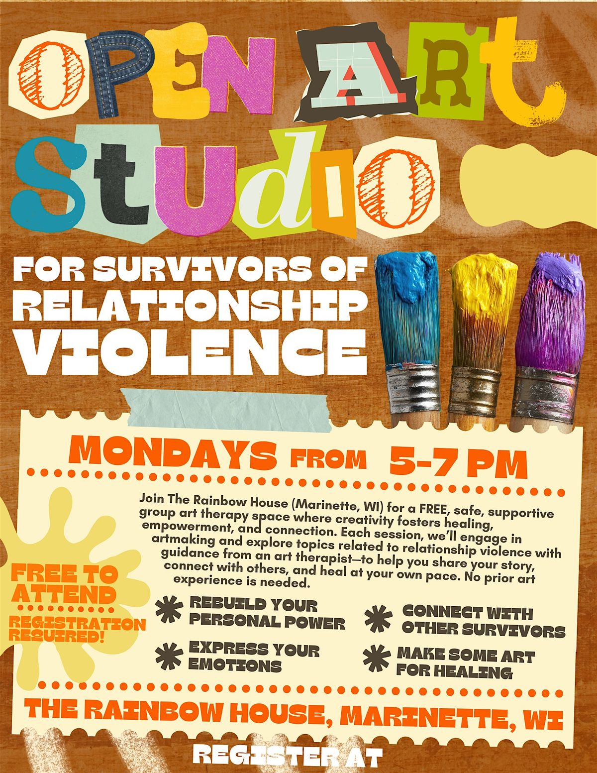 Open Art Studio Group - Survivors of Relationship Violence, Rainbow ...