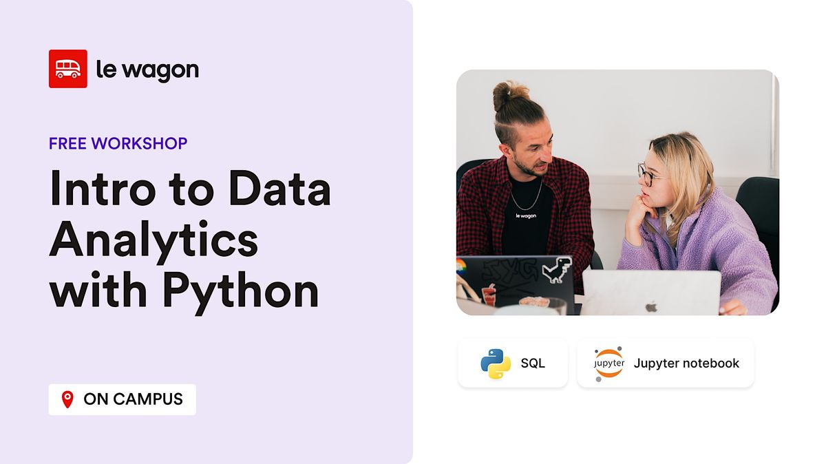Free Workshop: Intro to Data Analytics with Python, Le Wagon Munich ...