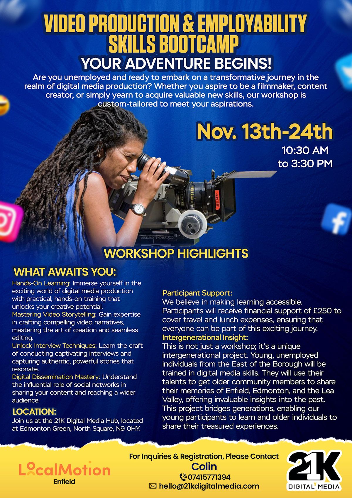 Video Production & Employability Skills Bootcamp - Your Adventure ...