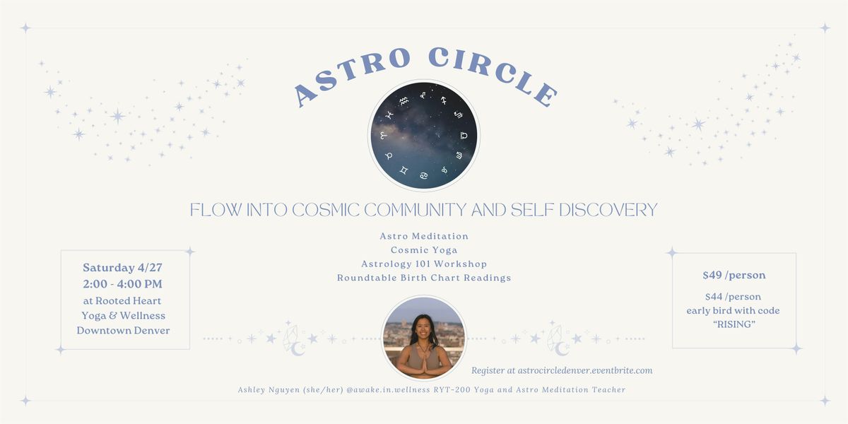 Astro Circle: Yoga, Astrology 101, Group Birth Chart Readings, Rooted ...