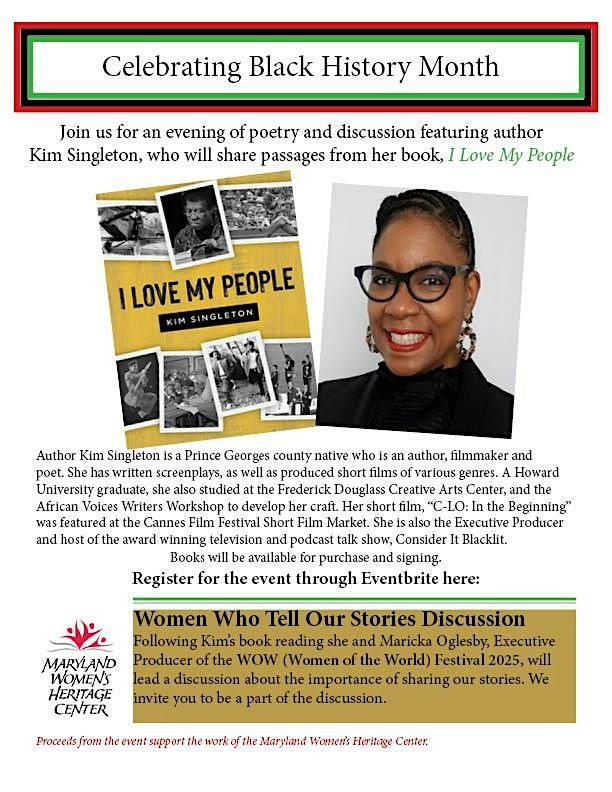 Celebrating Black History Month: An Evening with Poet, Kim Singleton ...