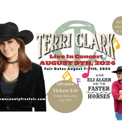 Terri Clark with Eli Alger and the Faster Horses, Brown County ...