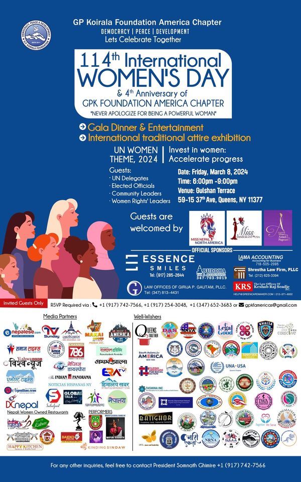 114th International Women’s Day & GPK Foundation America’s 4th ...