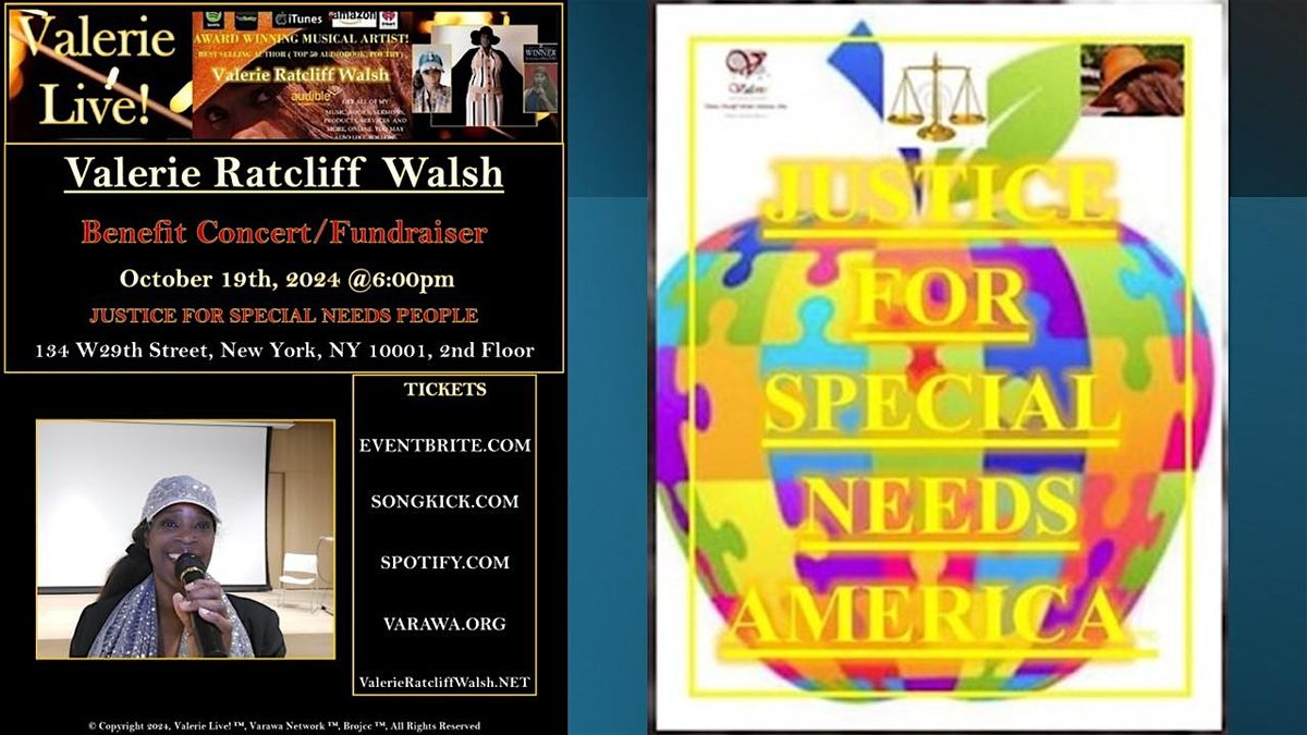 Valerie Ratcliff Walsh Benefit Concert - JUSTICE FOR SPECIAL NEEDS, 134 ...