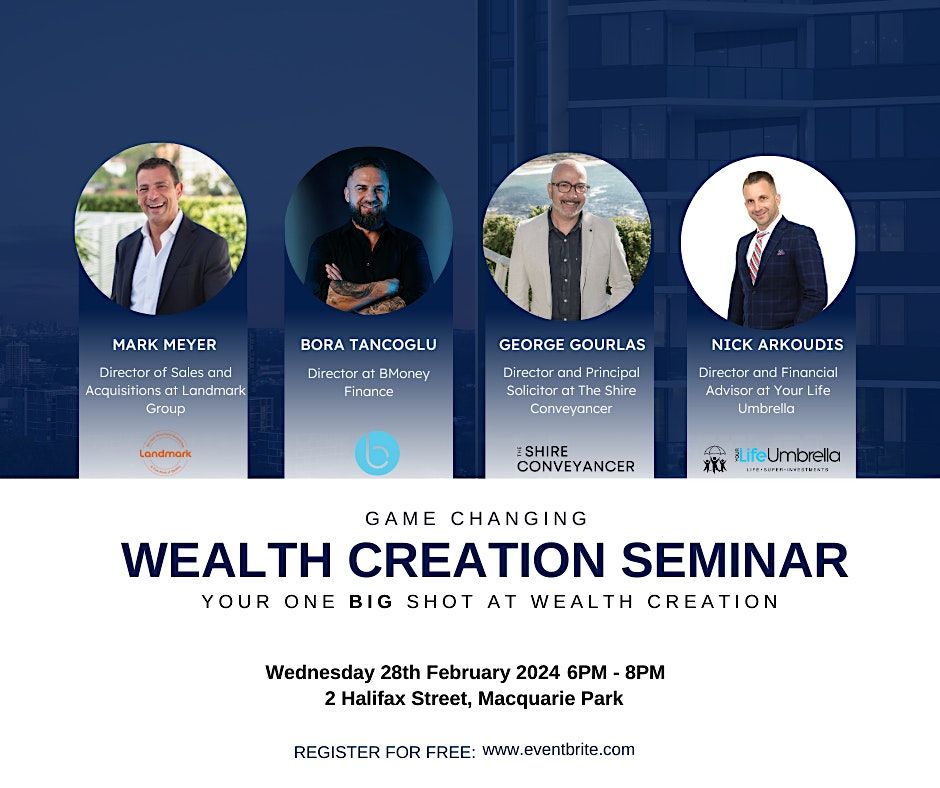 SHOT AT WEALTH CREATION SEMINAR, The Macquarie Collection Display Suite, Macquarie Park, 28 ...