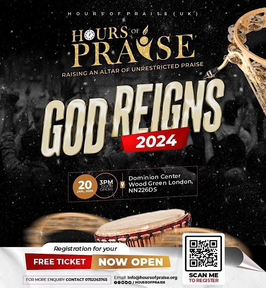 God Reigns, Dominion Centre, London, 20 January 2024 | AllEvents.in