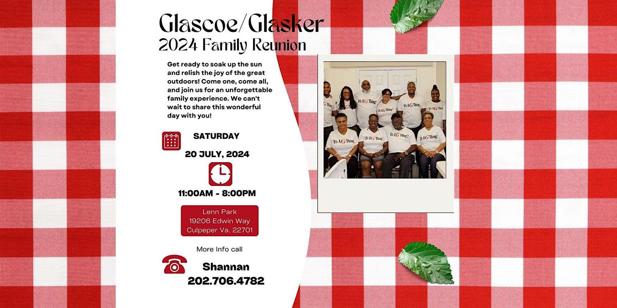 Glascoe/Glasker 2024 Family Reunion, Lenn Park - Culpeper County Parks ...