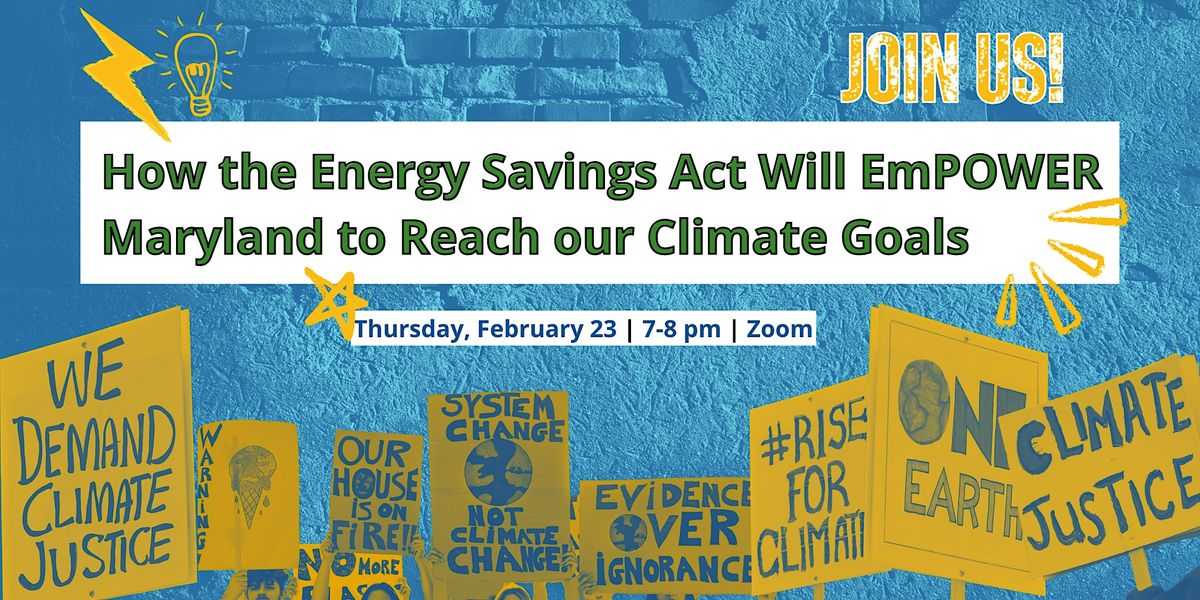 How the Energy Savings Act will EmPOWER Maryland to reach our climate ...
