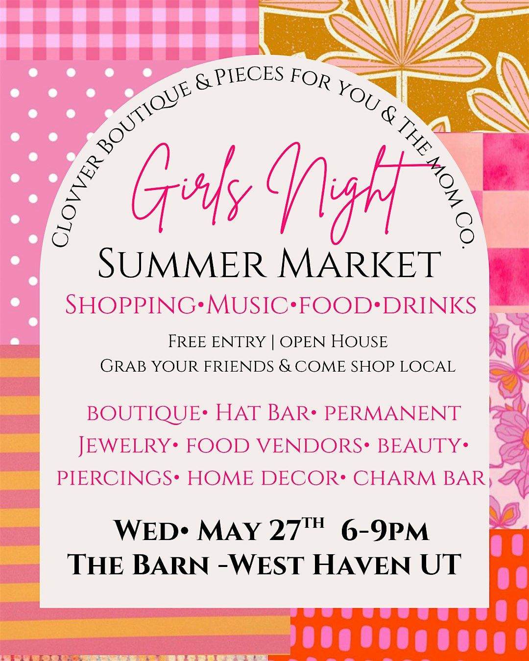 GIRLS NIGHT MARKET, The Barn, West Haven, 27 May 2026 | AllEvents
