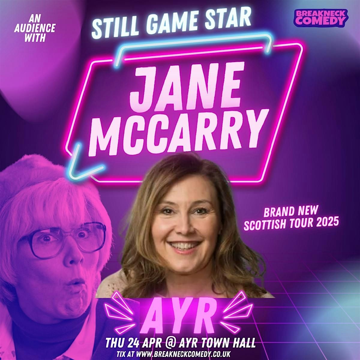 JANE MCCARRY : Live, Ayr Town Hall, 24 April 2025 | AllEvents