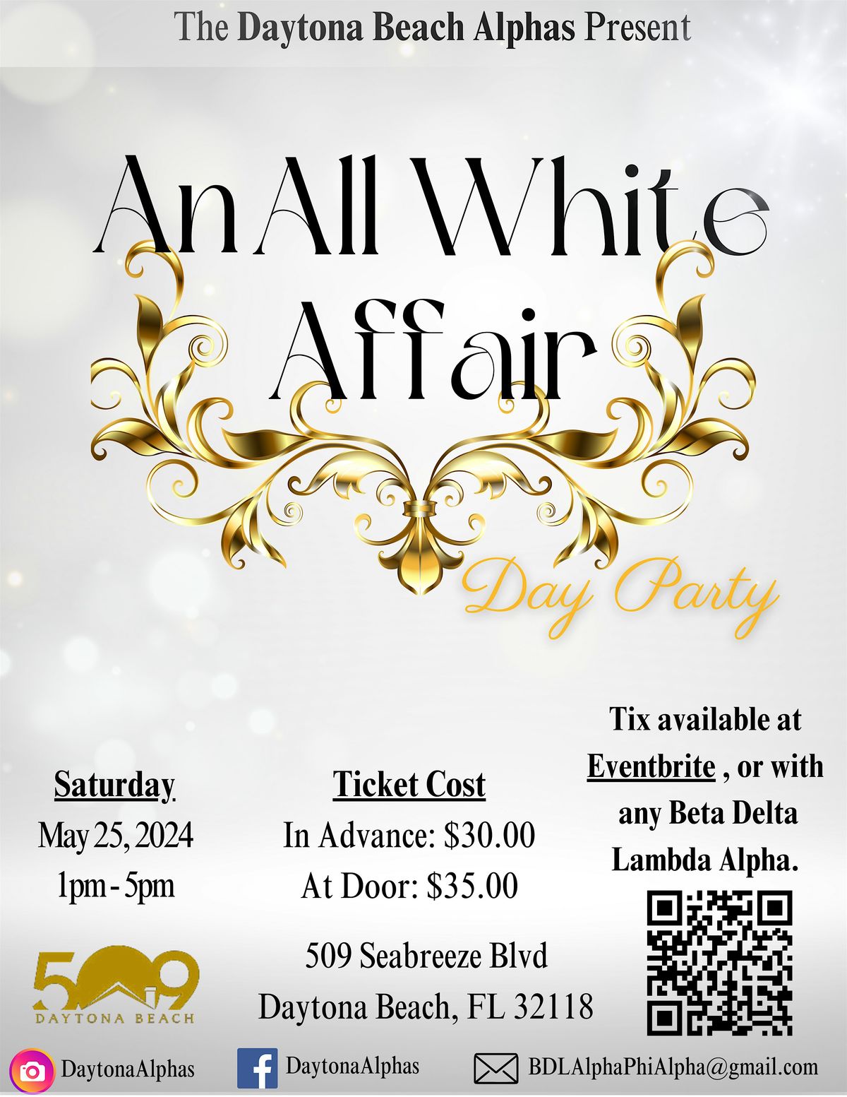 An All White Affair, 509 Lounge, Daytona Beach, 25 May 2024 | AllEvents.in