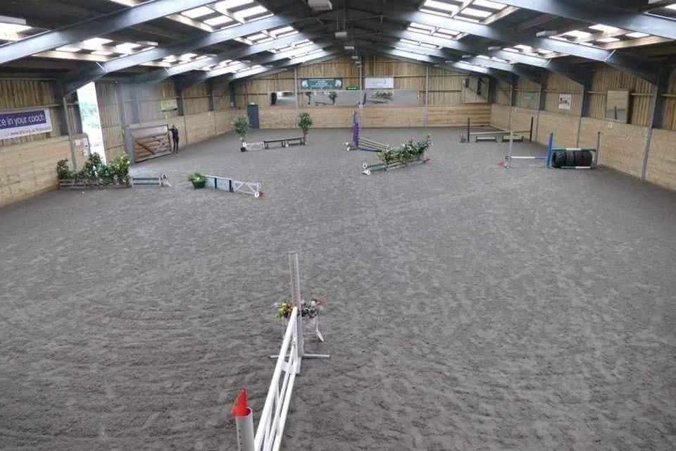 Indoor simulated cross country clinic , Fitzworthy Equestrian Centre ...