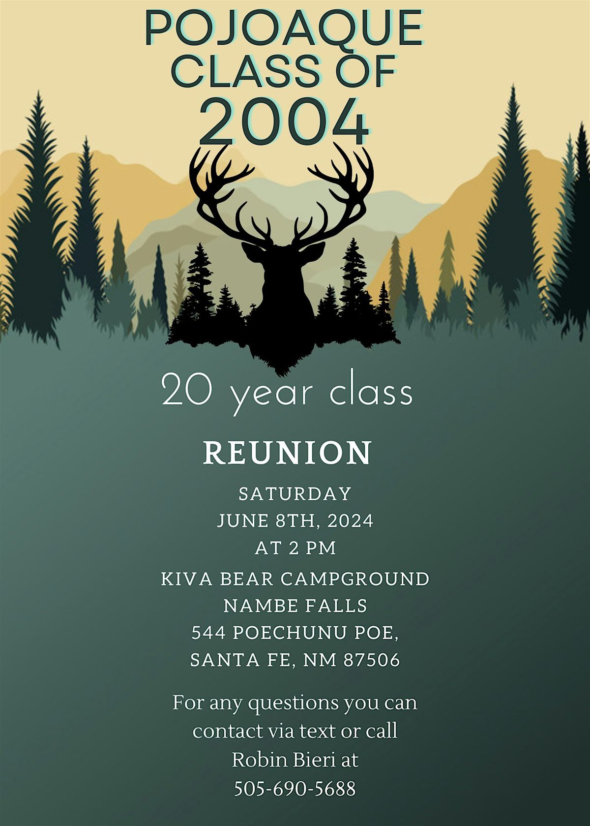 Pojoaque High School Class of 2004 Twenty Year Reunion, Nambe Falls ...