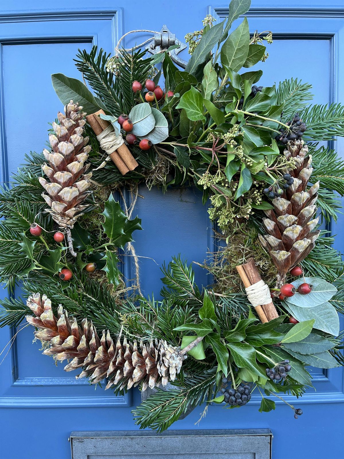 Natural Christmas Wreath Making Workshop, Castelnau, London, 18 ...