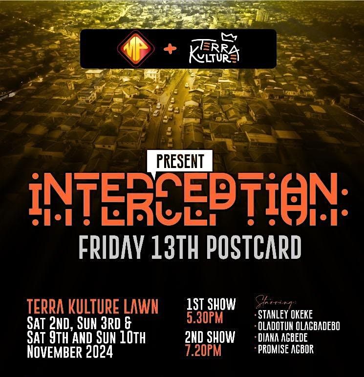 Interception - Friday 13th Postcard, Terra Kulture Victoria Island ...