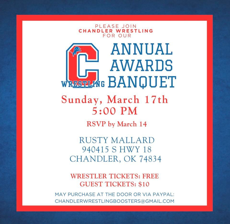 Annual Awards Banquet, The Rusty Mallard, Chandler, March 17 2024 ...