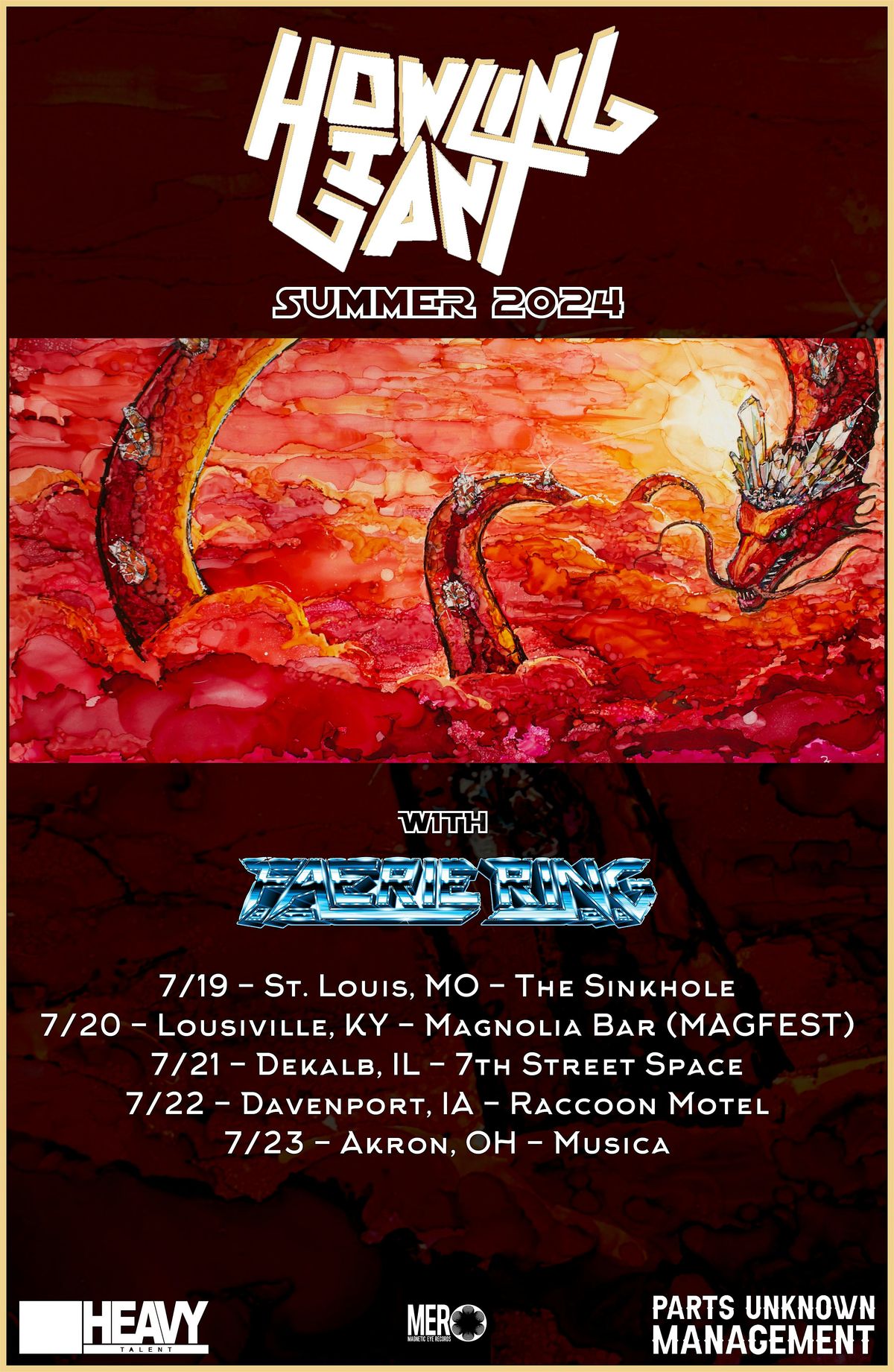 Howling Giant w/ Faerie Ring, The Sinkhole, St. Louis, 19 July 2024 ...