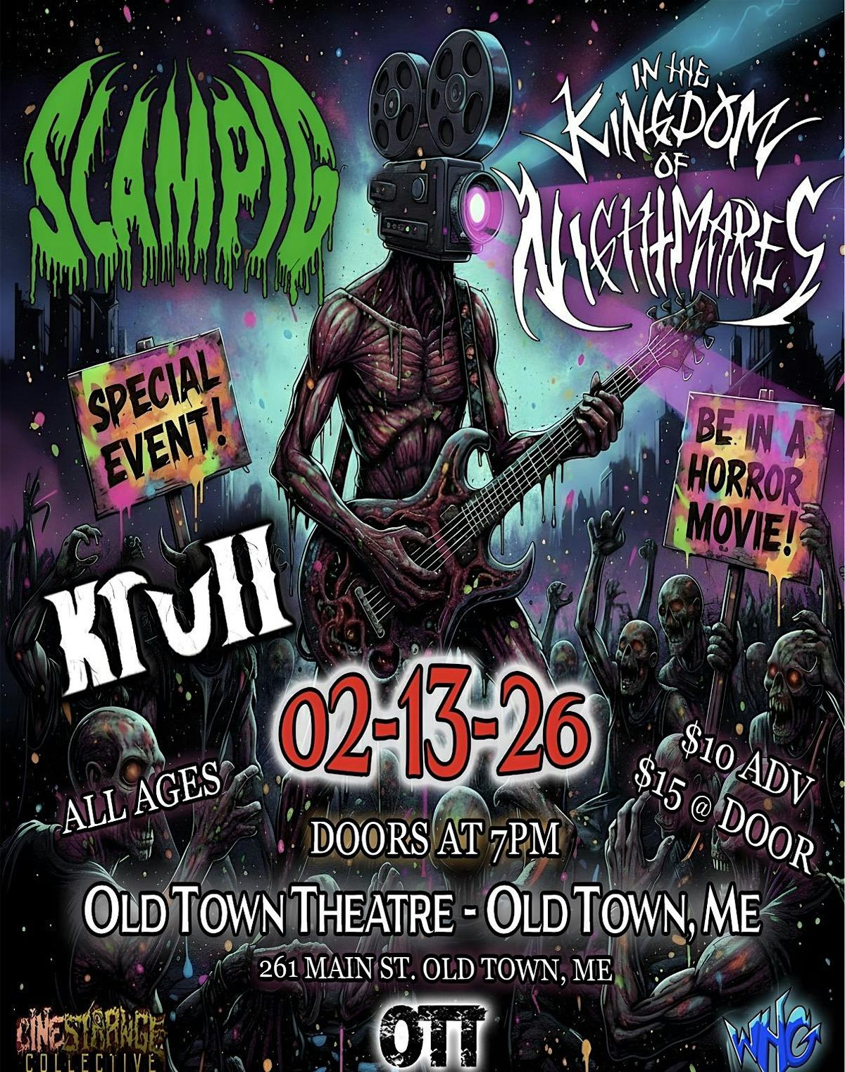 Concert / Horror Movie Filming, The Old Town Theatre, 13 February 2026 ...