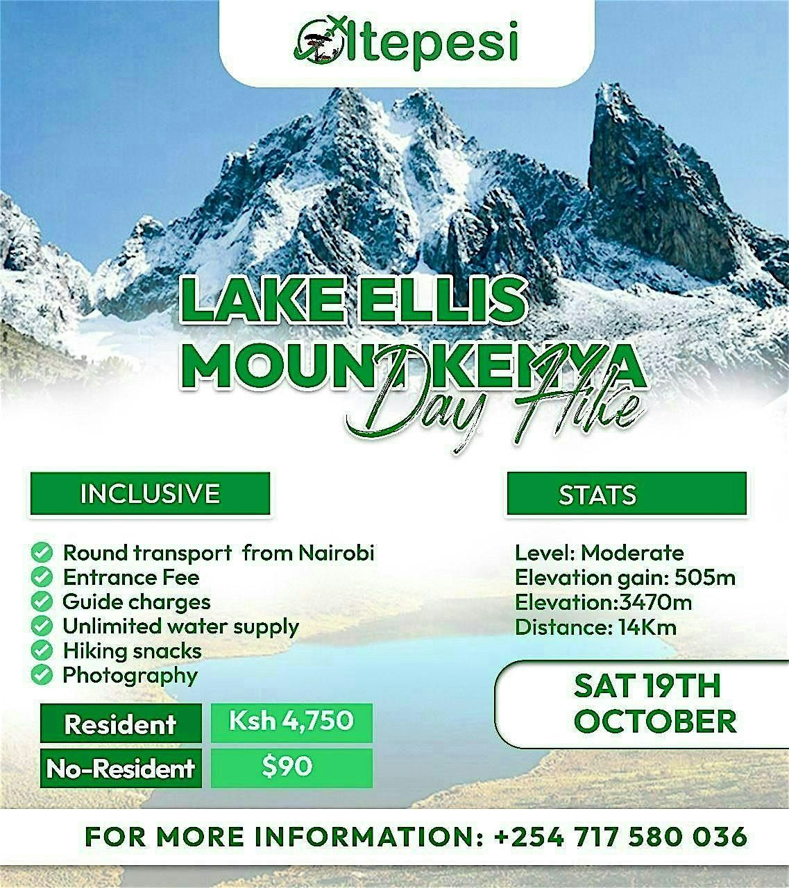 A day Hike to Lake Ellis Mt. Kenya @4750, KENCOM, Nairobi, 19 November ...