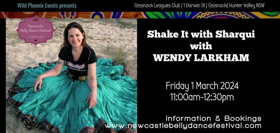 Shake it with Sharqui with Wendy, Cessnock Leagues Club, 1 March 2024 | AllEvents.in