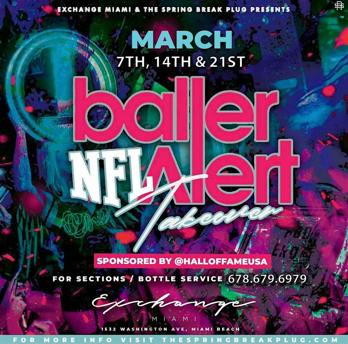BALLER ALERT: NFL Takeover - The Hottest Thursday Party on South Beach ...