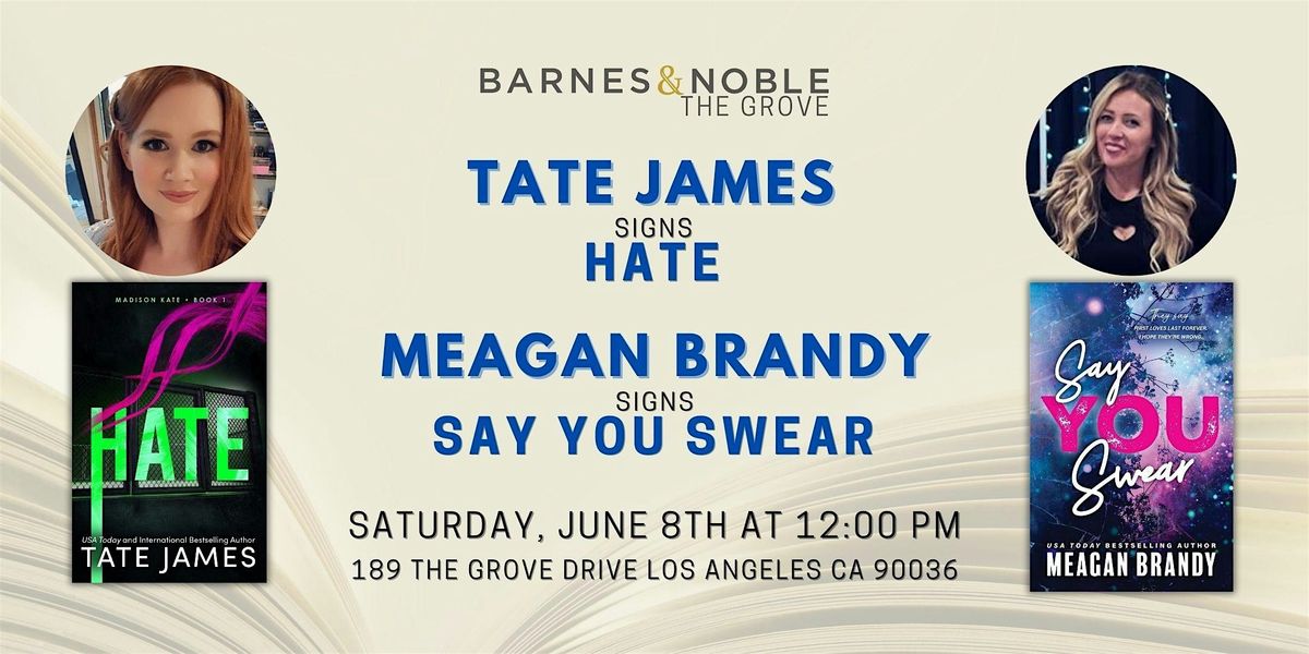 Tate James and Meagan Brandy answer questions BN The Grove, Barnes ...
