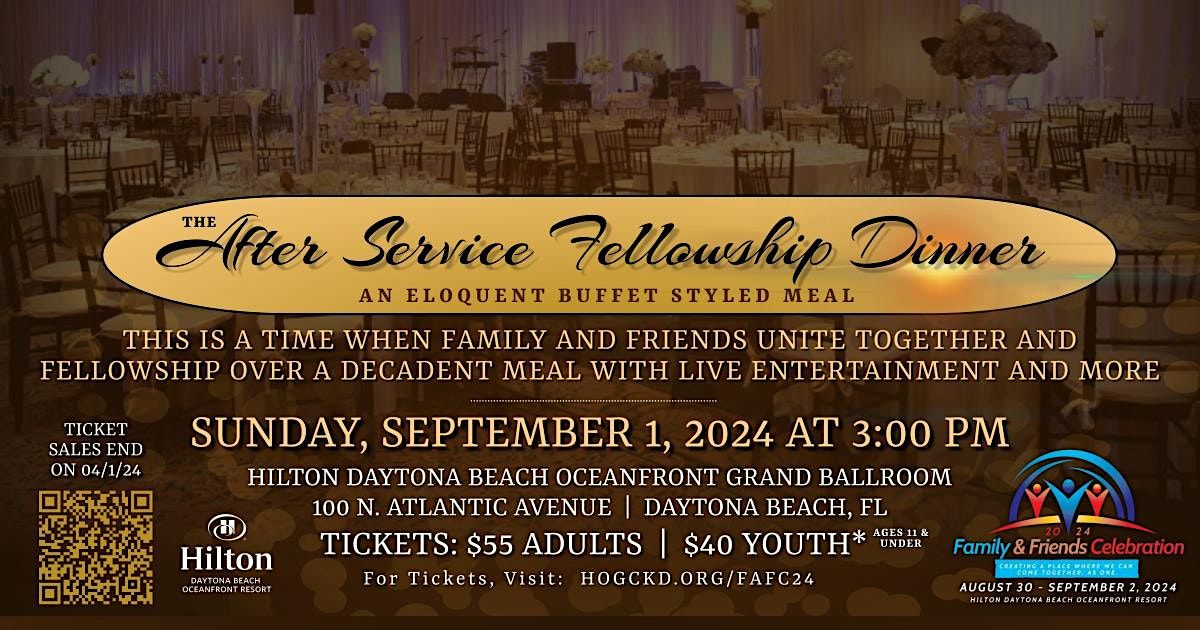 AFTER SERVICE BUFFET MEAL FELLOWSHIP, 100 N Atlantic Ave, Daytona Beach ...