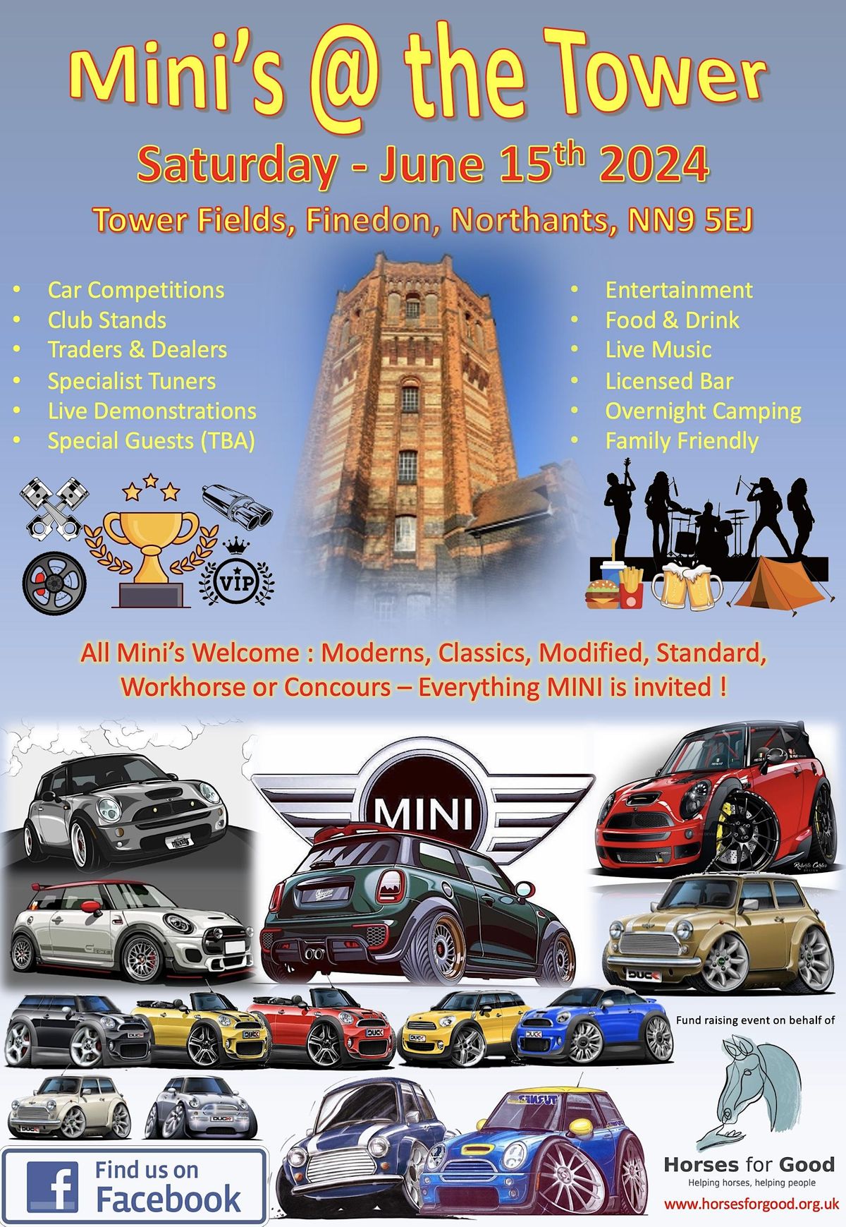 Mini’s at the Tower, Tower Field Events, Finedon, 15 June 2024 | AllEvents