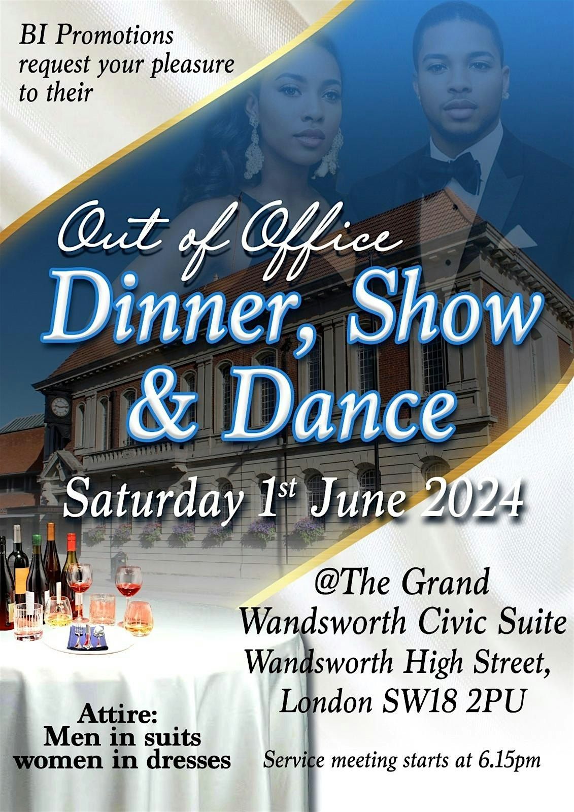 Out of Office Dinner, Show & Dance, Wandsworth Civic Suite, London, 1 ...