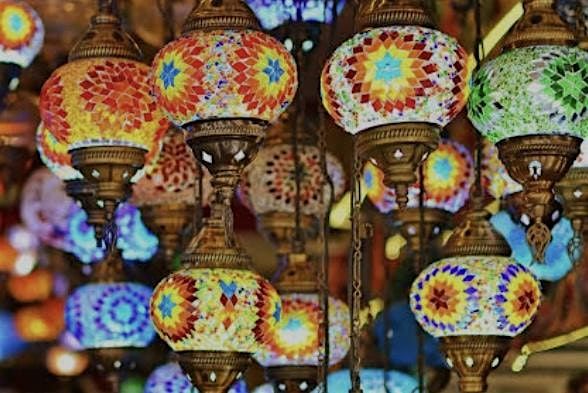 “Day Before” Mothers Day Mosaic Turkish Lamp Workshop, Beryl Grant ...