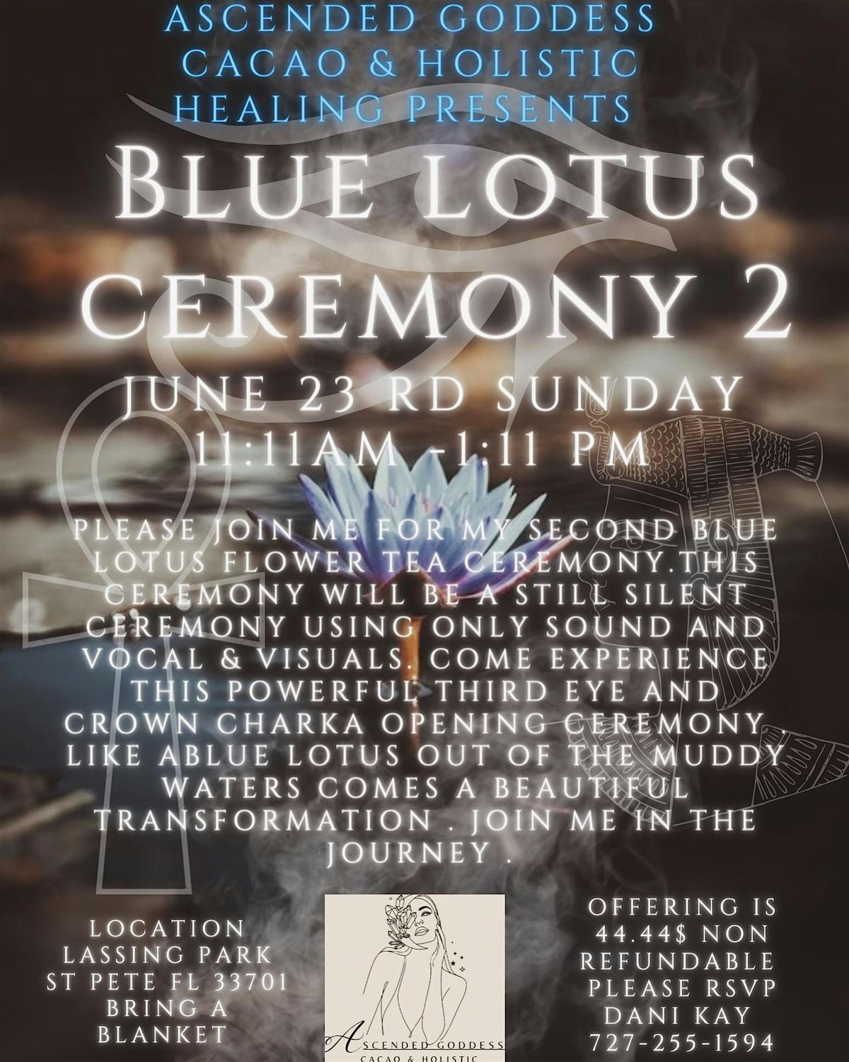 Blue lotus ceremony 2, Lassing Park, St. Petersburg, 23 June 2024 ...