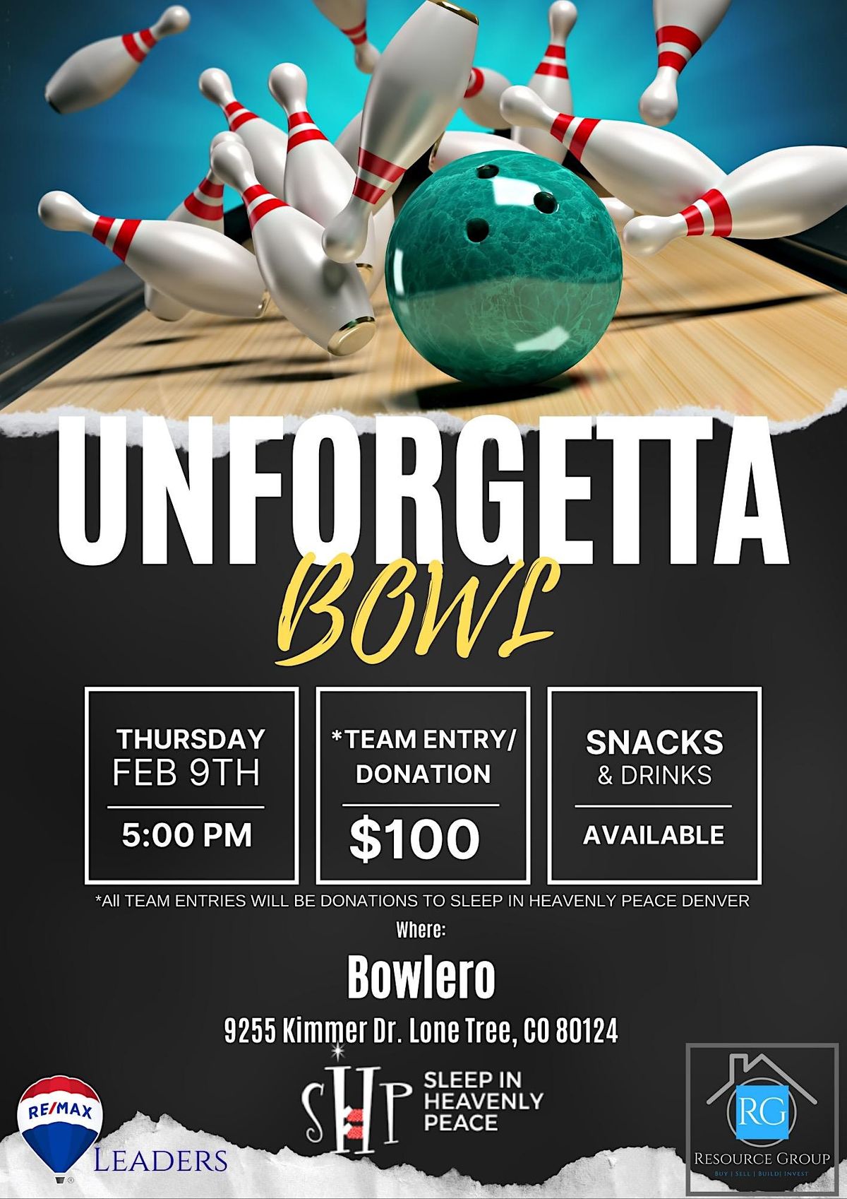 Resource Groups Unforgetta Bowl, Bowlero Lone Tree, 9 February 2023 ...