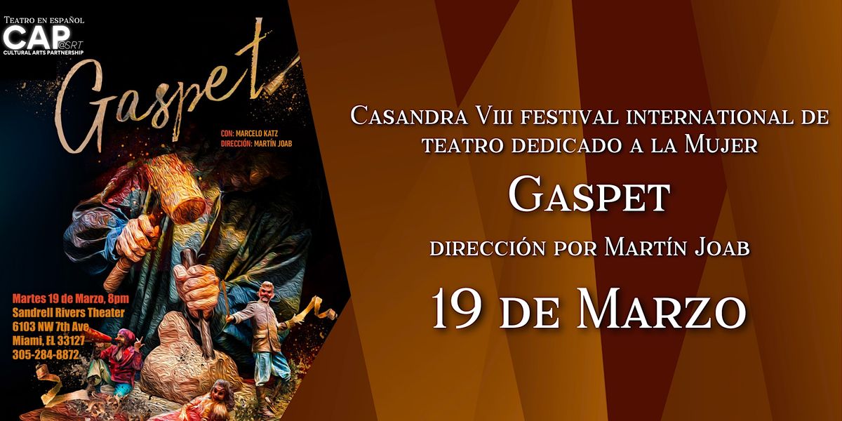 Gaspet, Sandrell Rivers Theater, Miami, 19 March 2024 | AllEvents