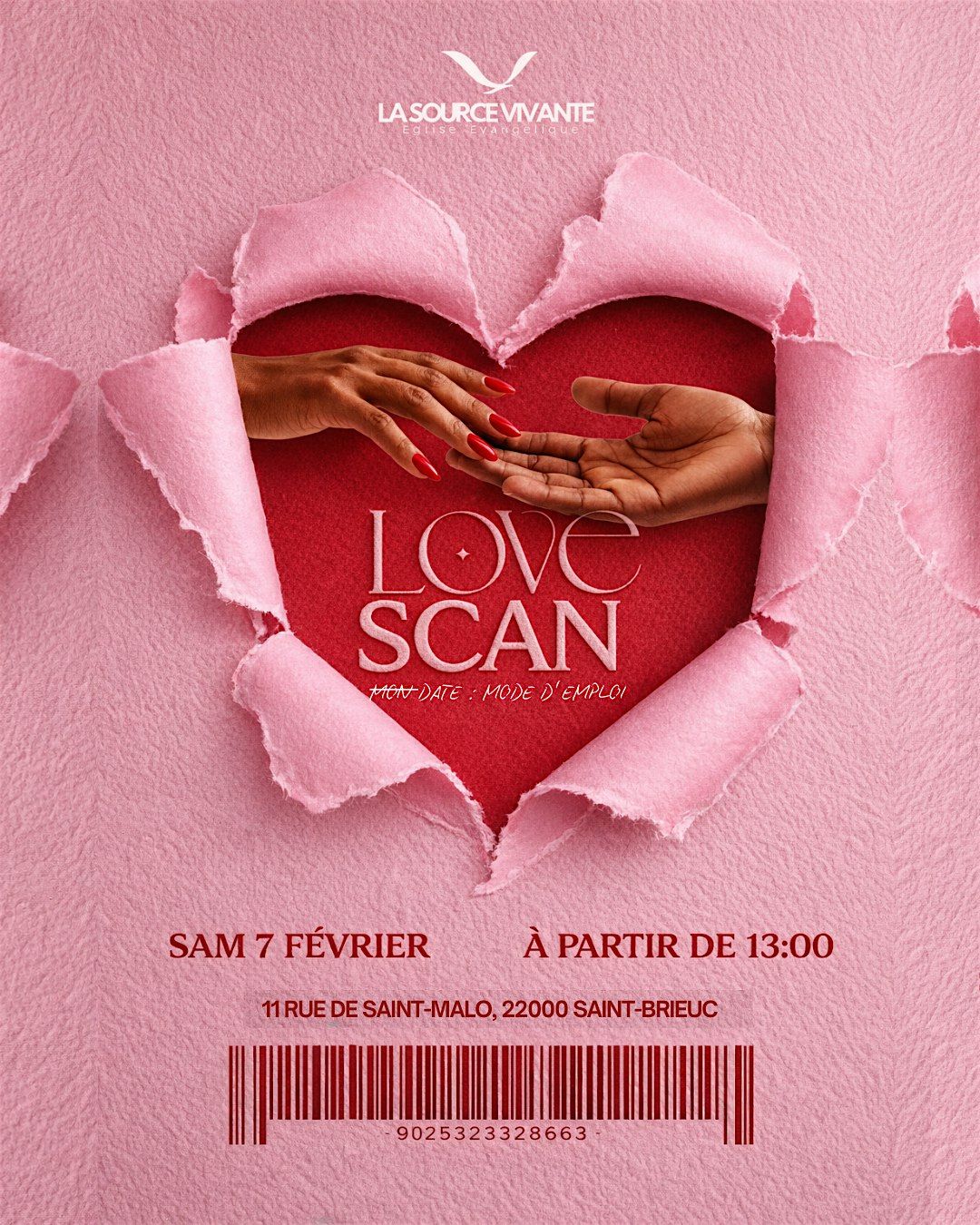 LOVE SCAN, 11 Rue de Saint-Malo, Saint-Brieuc, 7 February 2026 | AllEvents