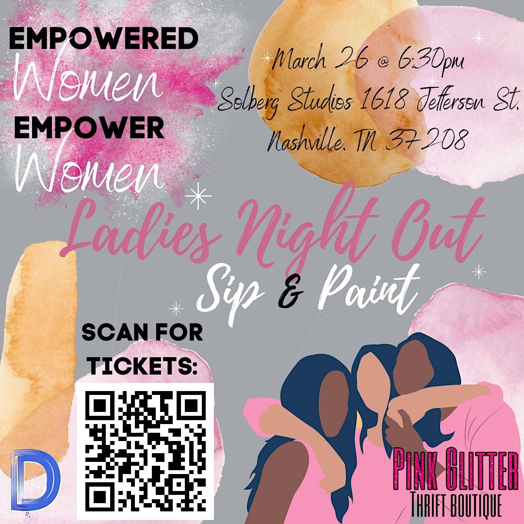 Ladies Night Out! Sip and Paint, Solberg Studios, Nashville, 25 March ...