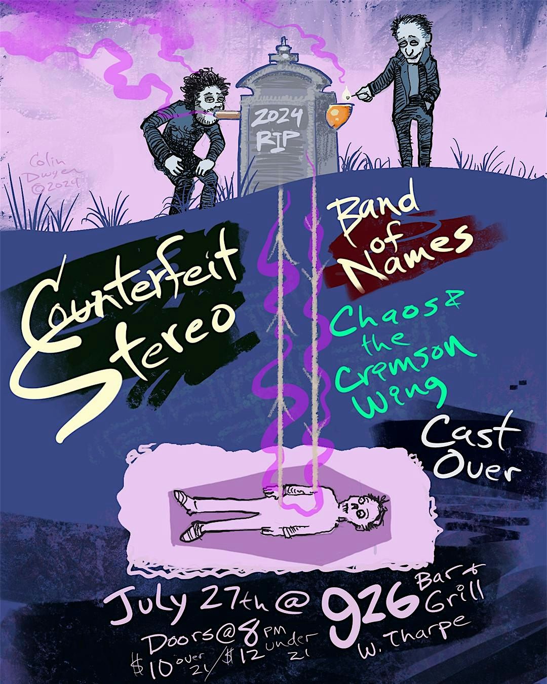 Counterfeit Stereo w/ Band of Names, Chaos and The Crimson Wing, Cast ...