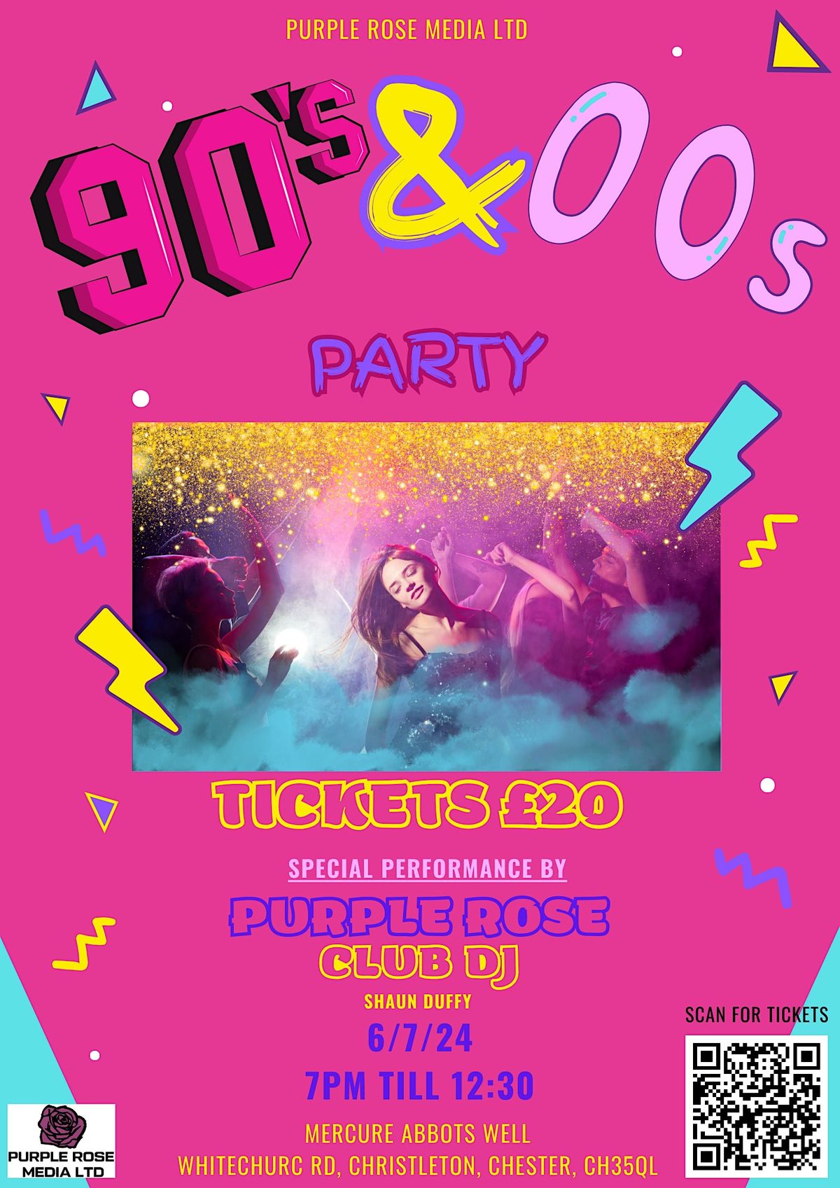 1990’s & 2000’s party night, Mercure Chester Abbots Well Hotel ...