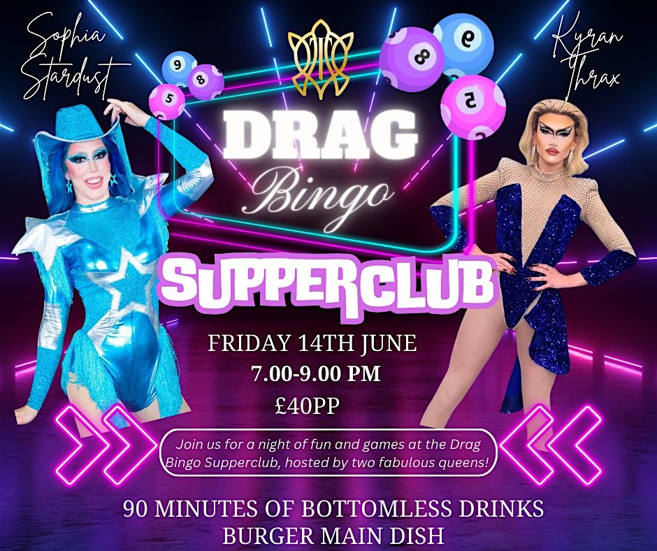 Bottomless Drag Bingo Supper Club, Tranquil Turtle, Stevenage, 14 June 2024 | AllEvents.in