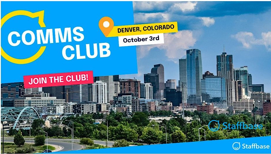 Internal Comms Club Denver, 3150 Walnut St, Denver, 3 October 2023 | AllEvents.in
