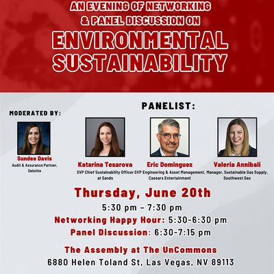 ALPFA ESG/Sustainability Panel & Networking Event, The Assembly at The UnCommons, Las Vegas, 20 ...