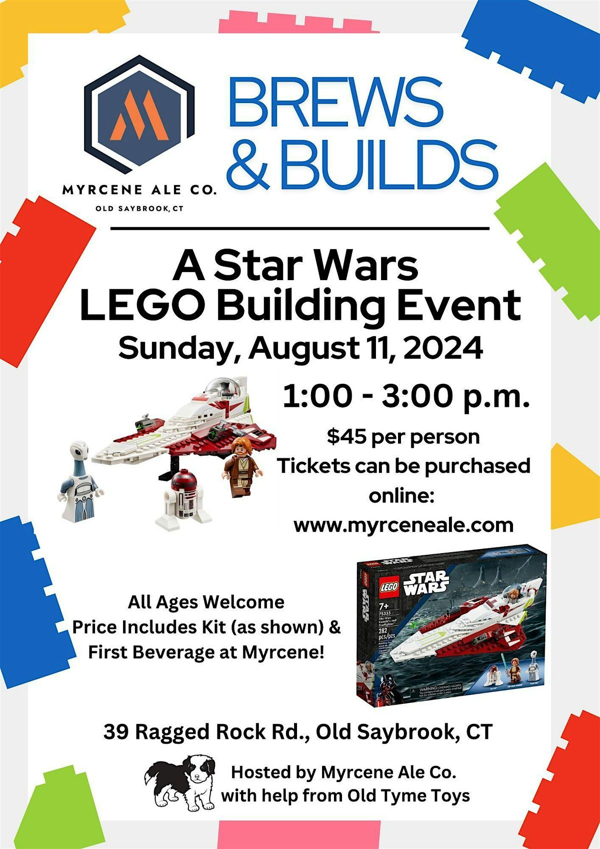 Brews & Builds: A Star Wars Lego Building Event, Myrcene Ale Co., Old ...