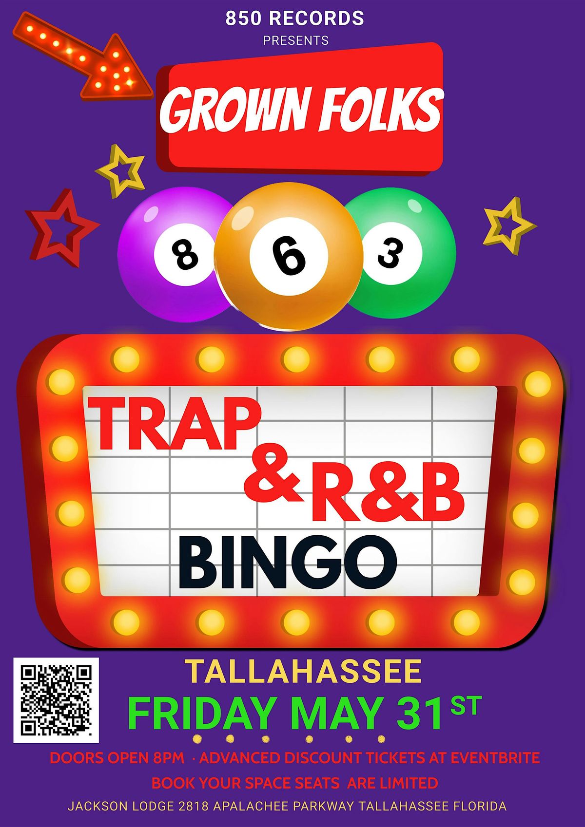 TRAP & R&B BINGO TALLAHASSEE, Jackson Masonic Lodge No. 1, Tallahassee ...