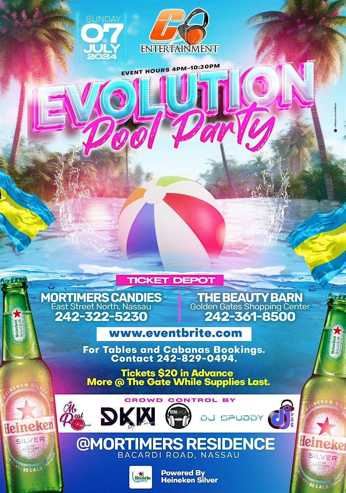 Evolution pool party, Bacardi Road, Nassau, 7 July 2024 | AllEvents